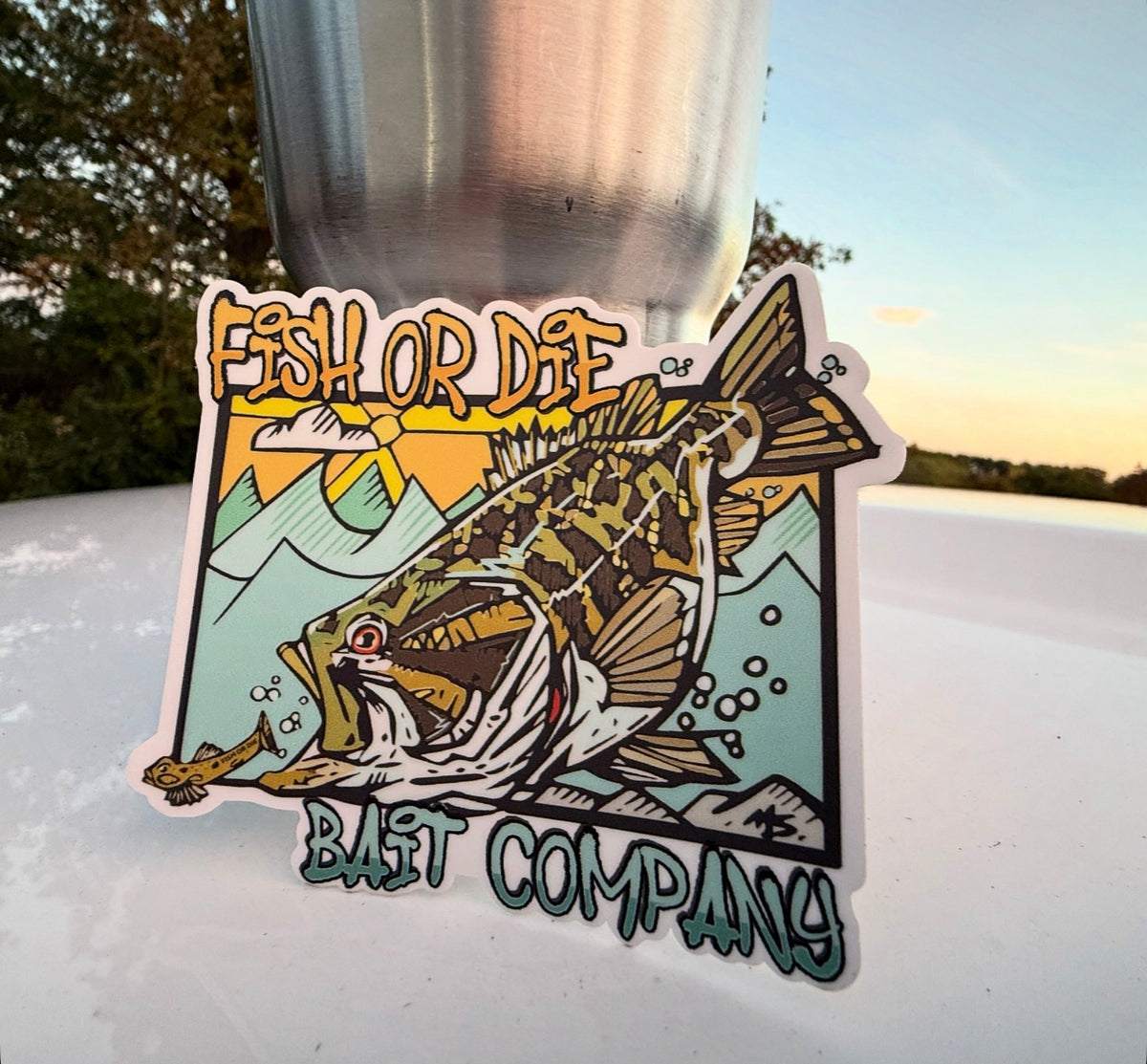 Fleeing A-Jack Sticker – Fish or Die Bait Company